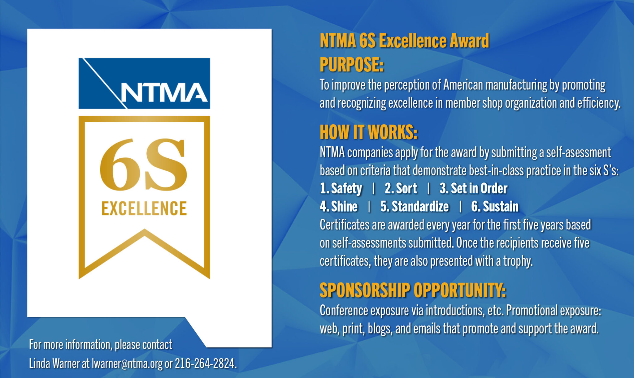 NTMA Awards - National Tooling & Machining Association